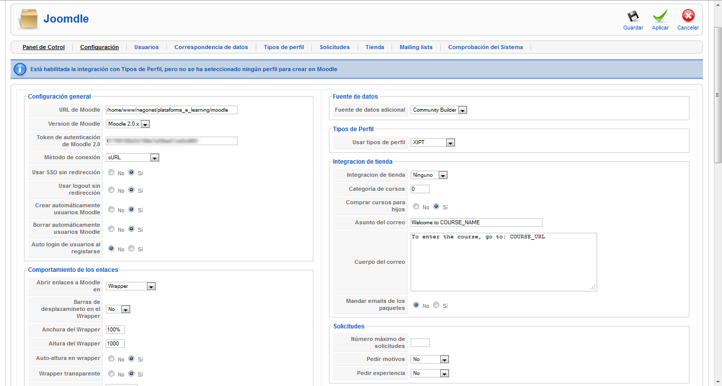 Joomdle - Tipos de perfiles - Joomdle