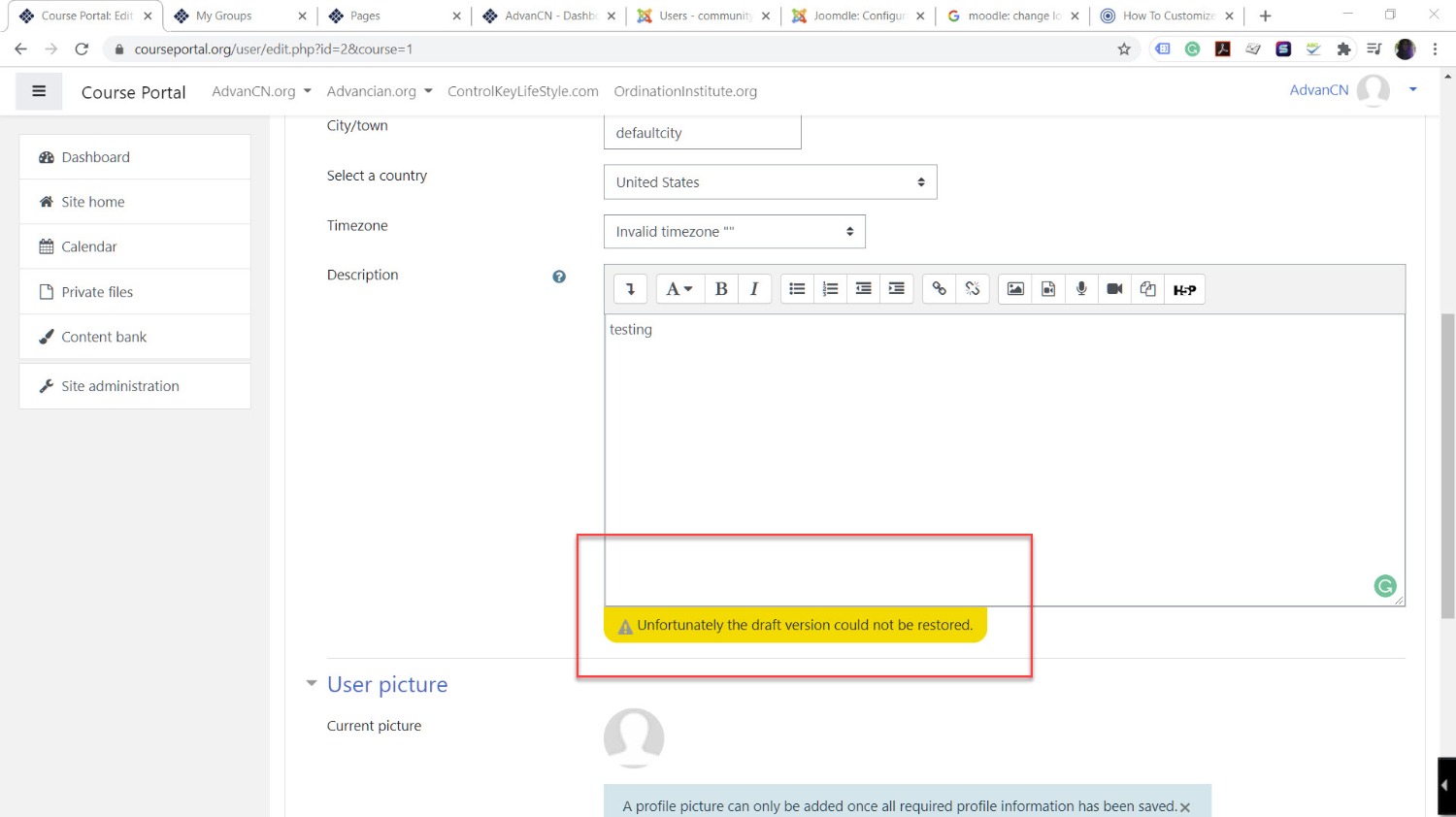 Joomdle Admin Locked Out Of Moodle Joomdle 1869