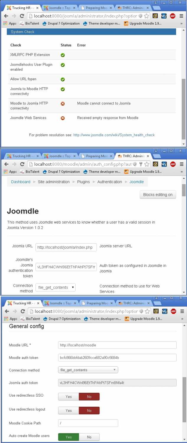Joomdle Joomlamoodle Cannot Connect To Moodlejoomla Joomdle 8192